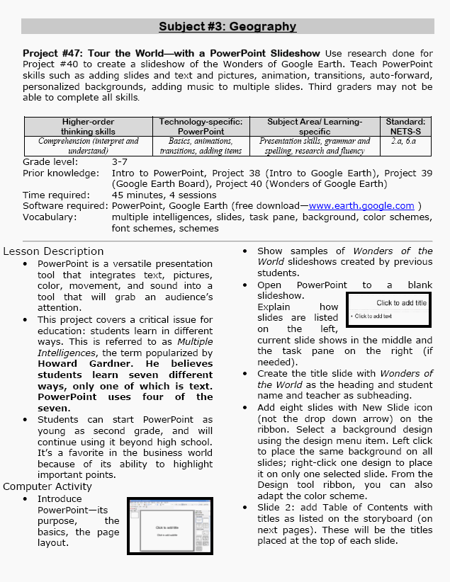 Ms Powerpoint Bundle Structured Learning